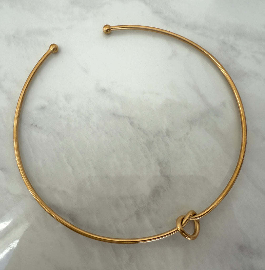 Knot Choker Necklace (Gold & Silver) | Jewels by House of Aria