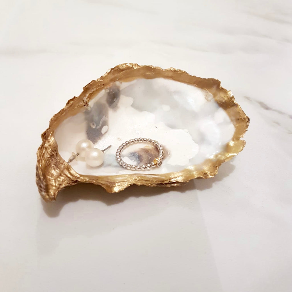 Gold Oyster Trinket Dish | Jewellery Storage
